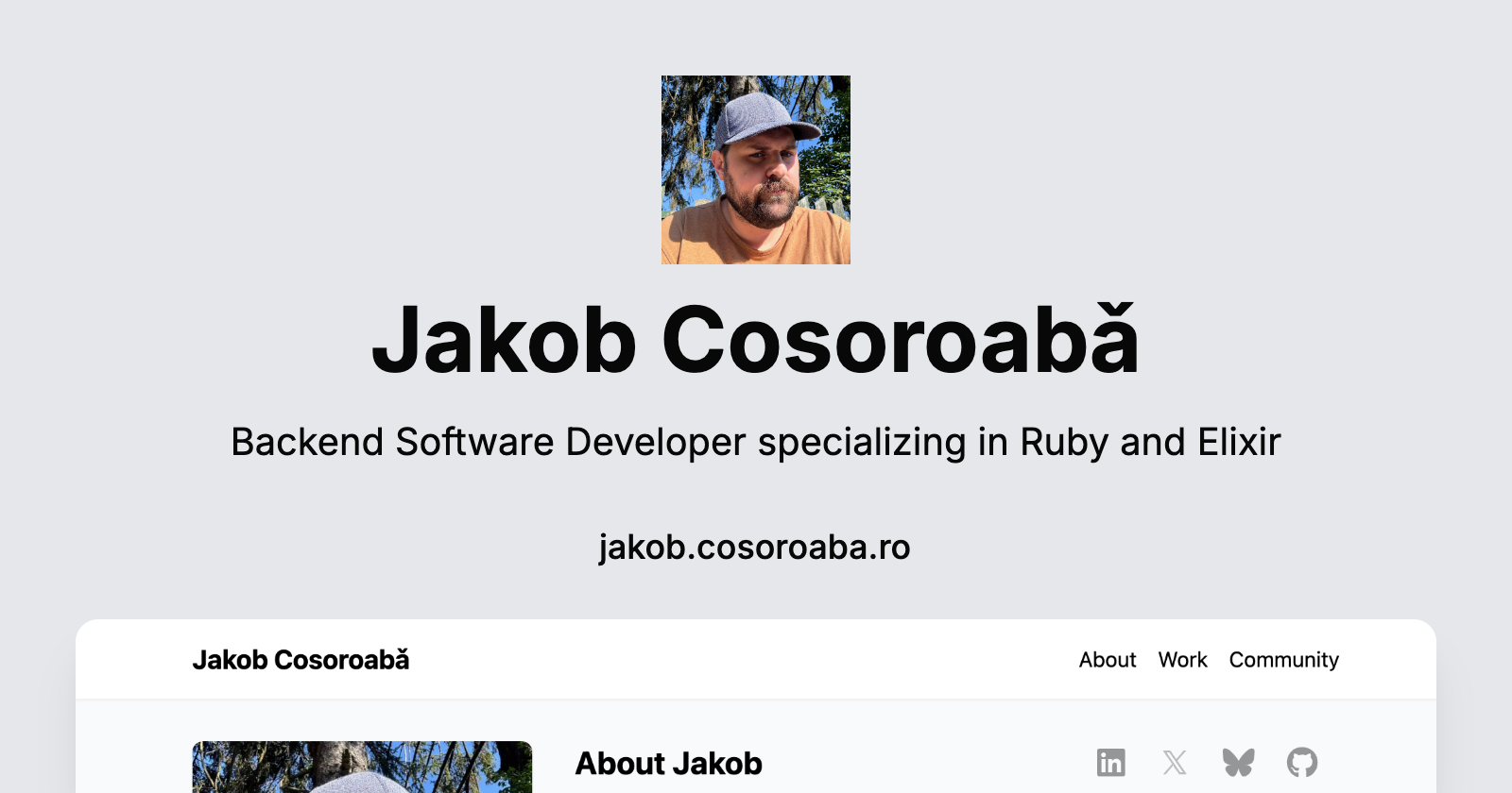 Jakob Cosoroabǎ - About